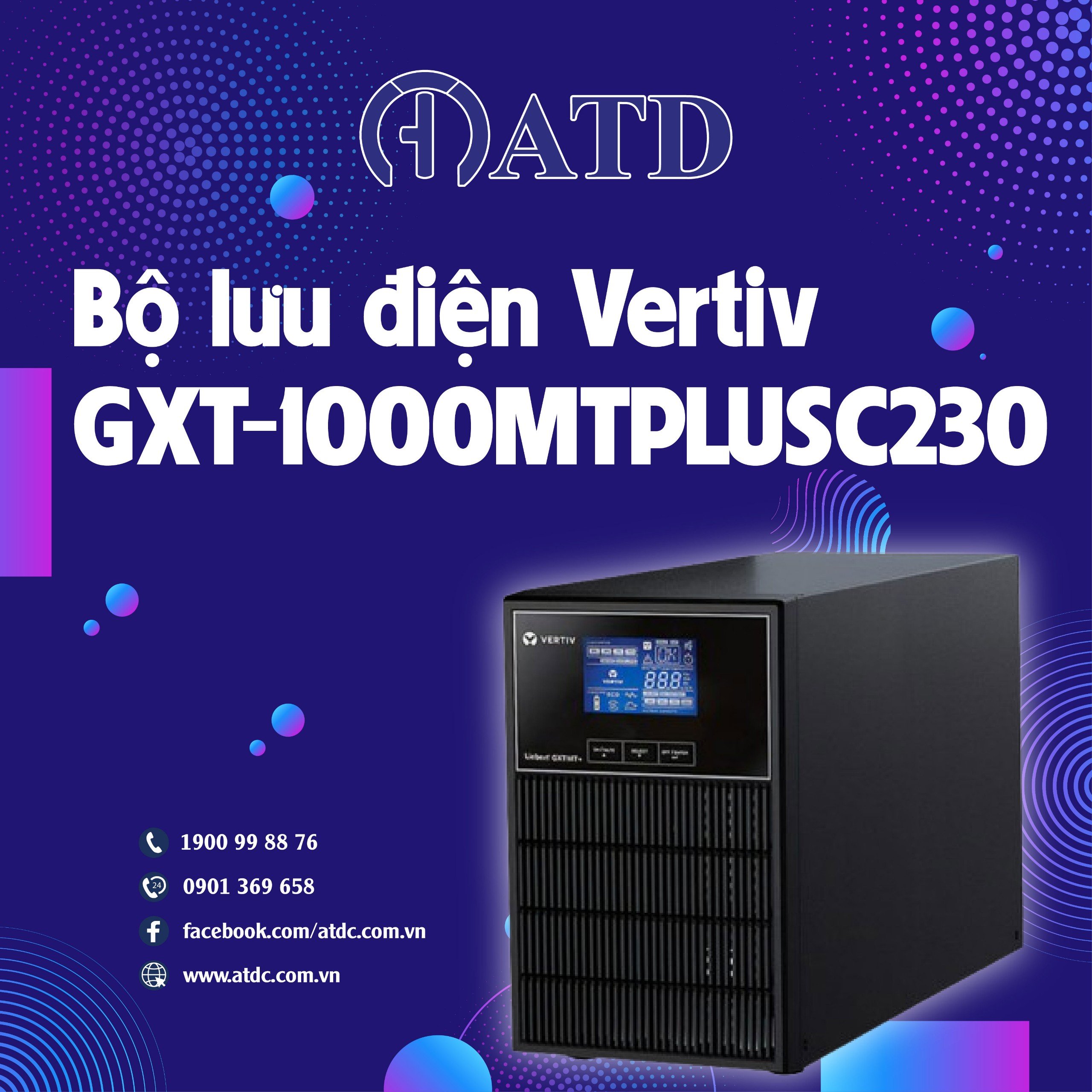 Bộ Lưu Điện Vertiv GXT-1000MTPLUSC230 - Giải Pháp Dự Phòng Tin Cậy Cho ...