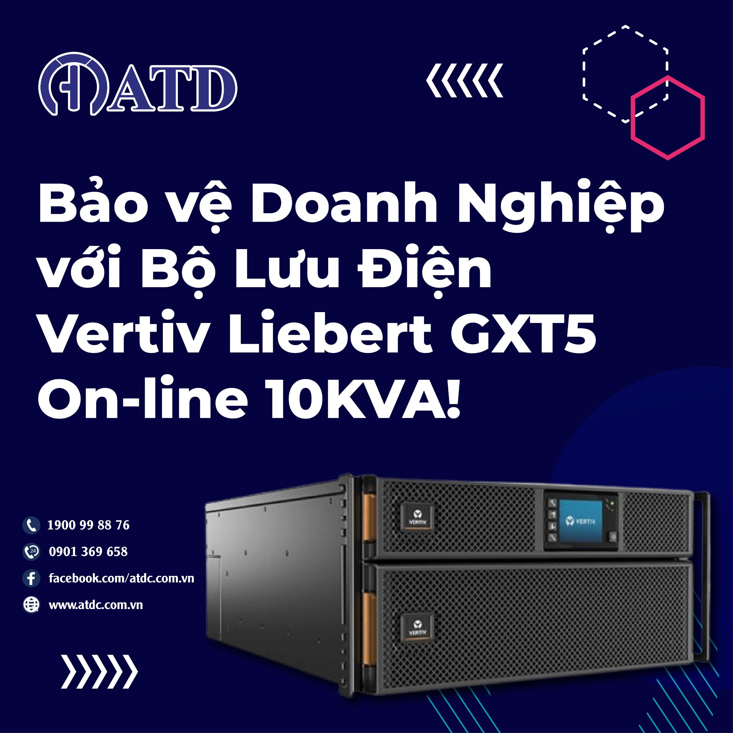 Bộ lưu điện Vertiv Liebert GXT5 10kVA - Sự lựa chọn hoàn hảo cho hiệu ...
